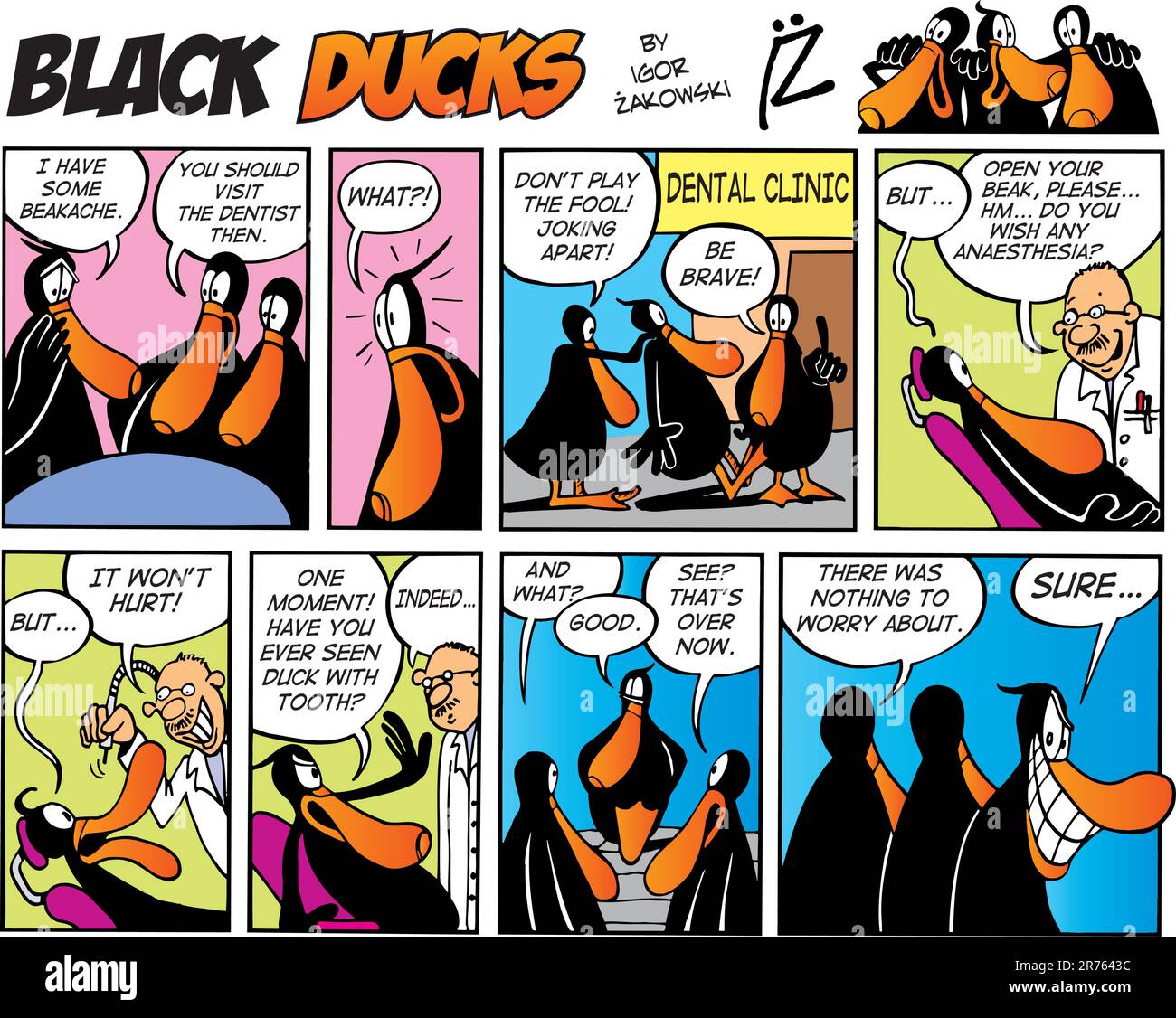 Black ducks comics episode hi-res stock photography and images - Alamy
