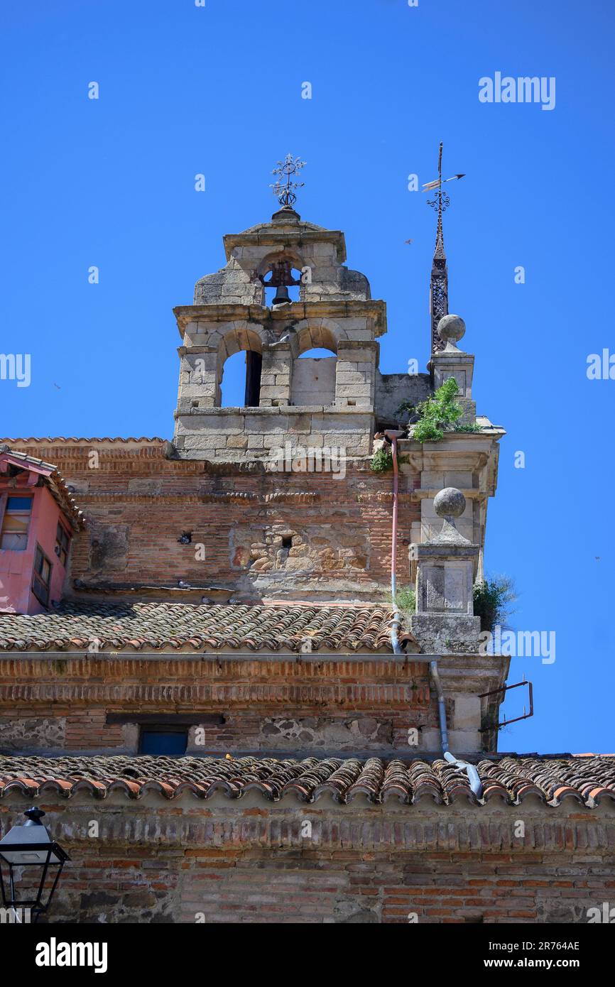 Bell tower of the convent in Hervas Trinitarian origin of red brick ...