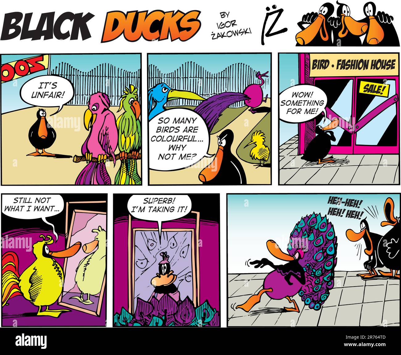 Black Ducks Comic Strip episode 10 Stock Vector Image & Art - Alamy
