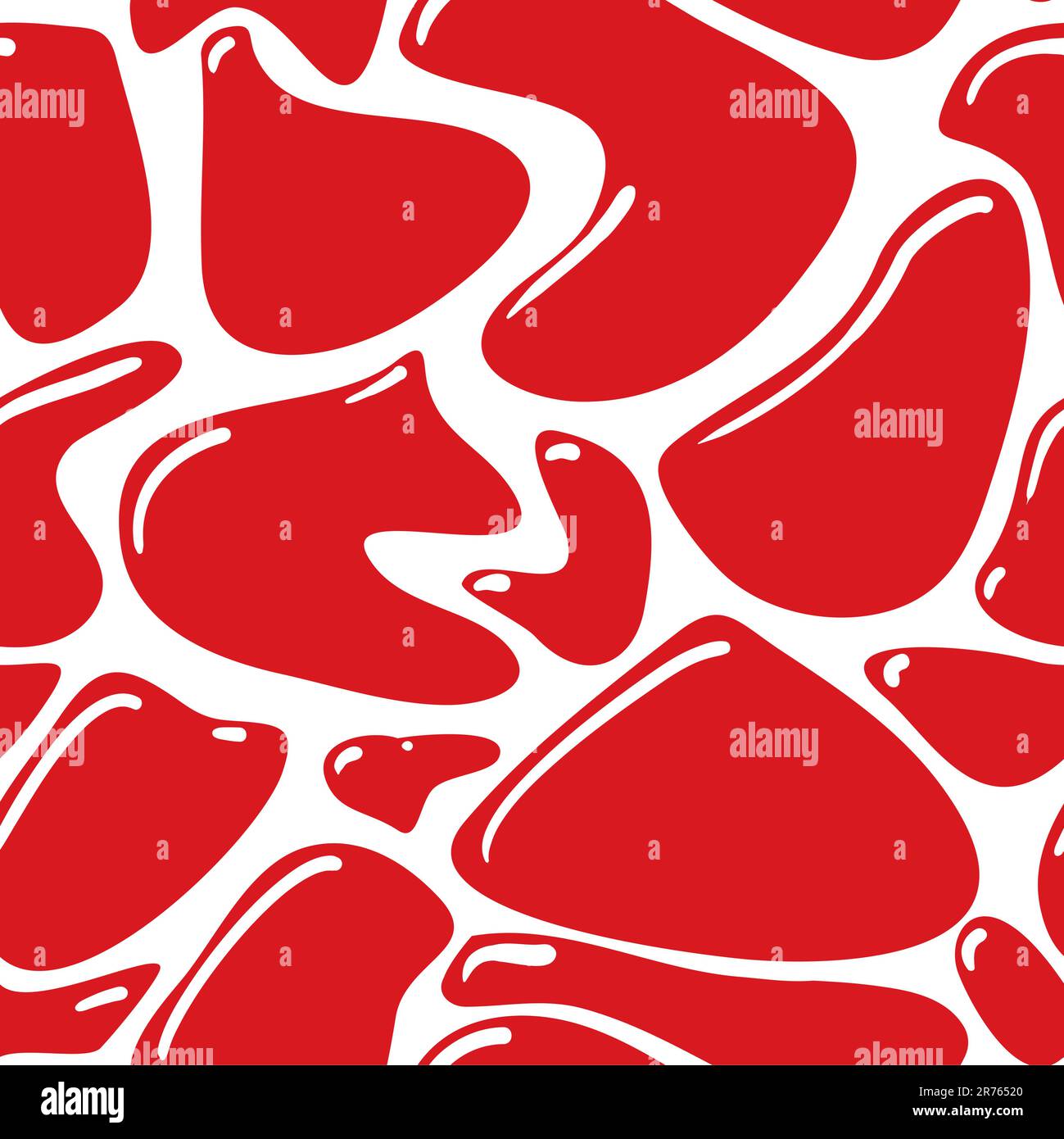 Abstract background with red drops of liquid. Seamless pattern for your ...