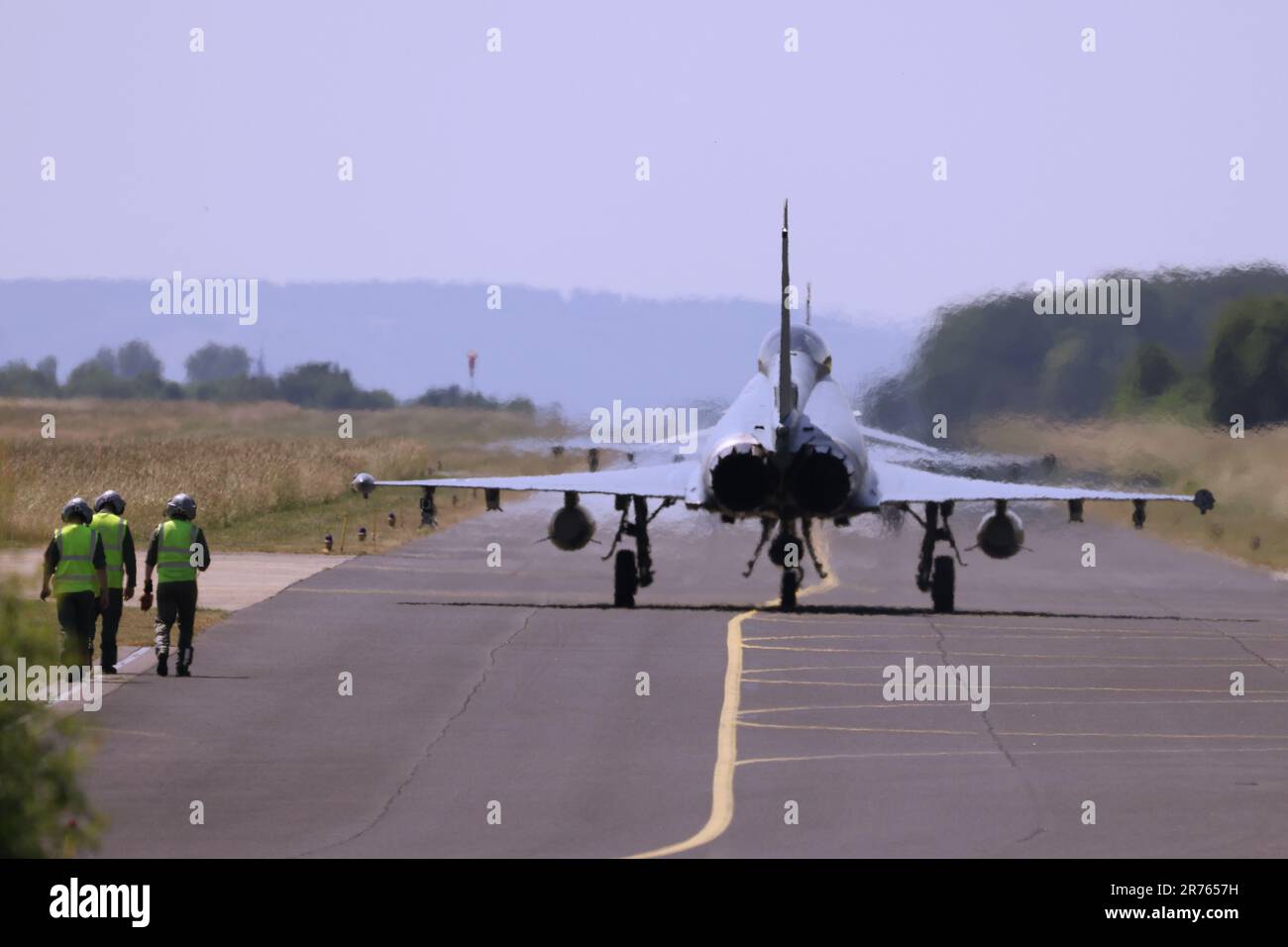 Kerpen, Germany. 13th June, 2023. A Eurofighter fighter aircraft of the ...