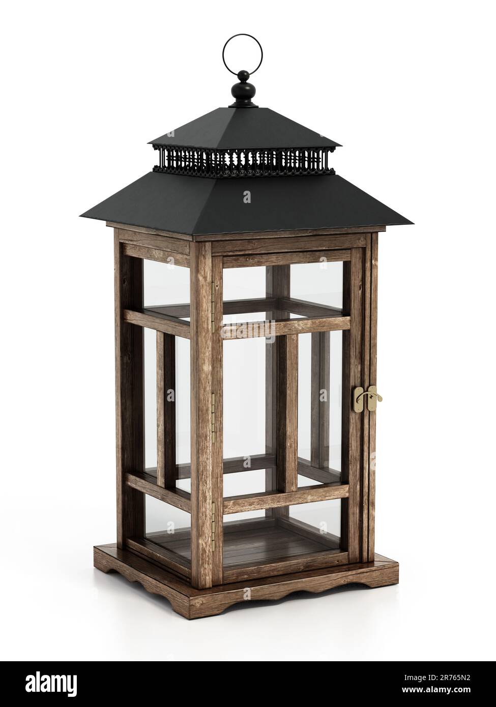 Traditional lantern isolated on white background. 3D illustration Stock ...