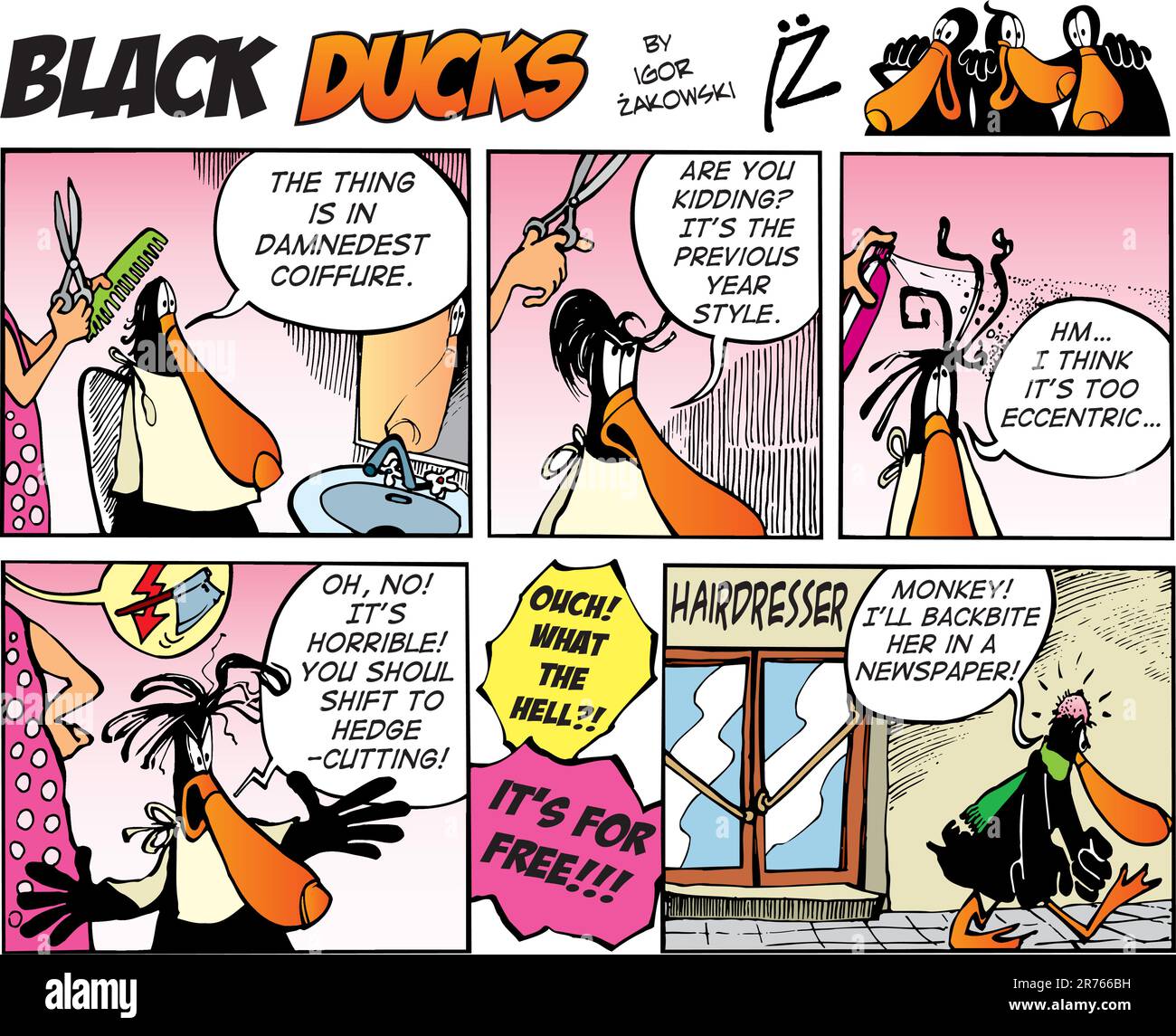 Black Ducks Comic Strip episode 9 Stock Vector Image & Art - Alamy
