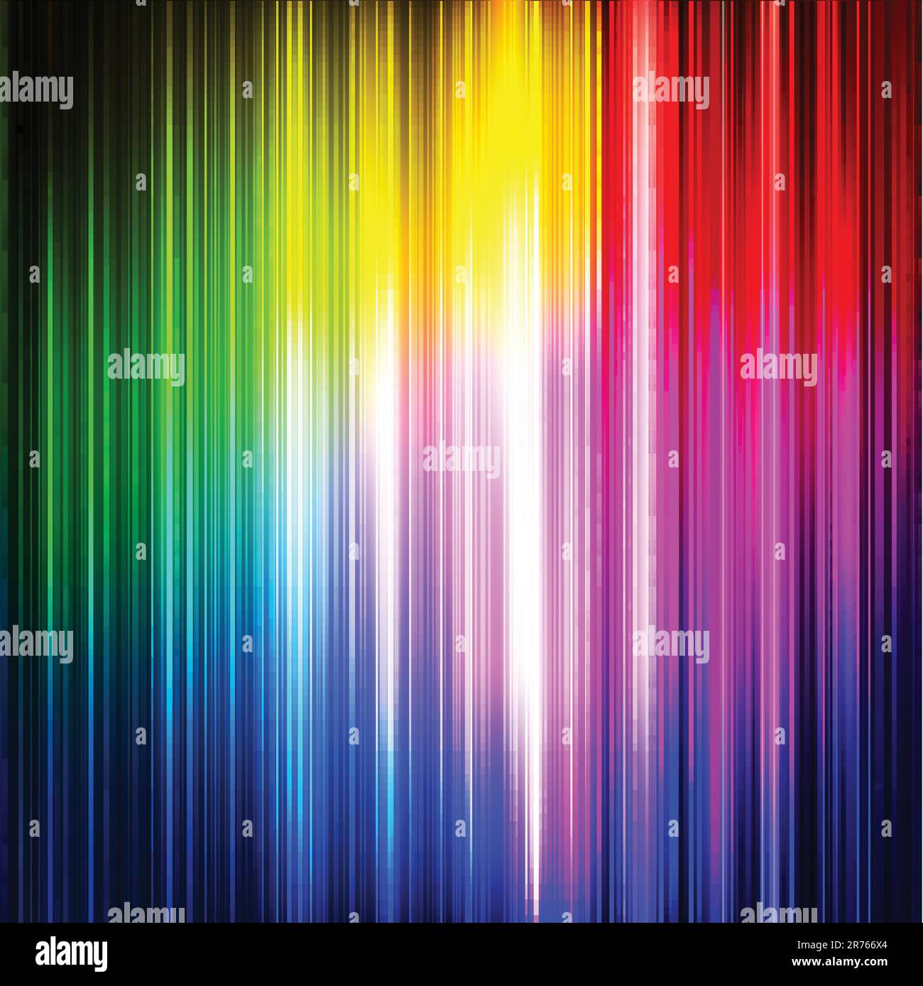abstract glowing background with rainbow stripes. Vector illustration ...