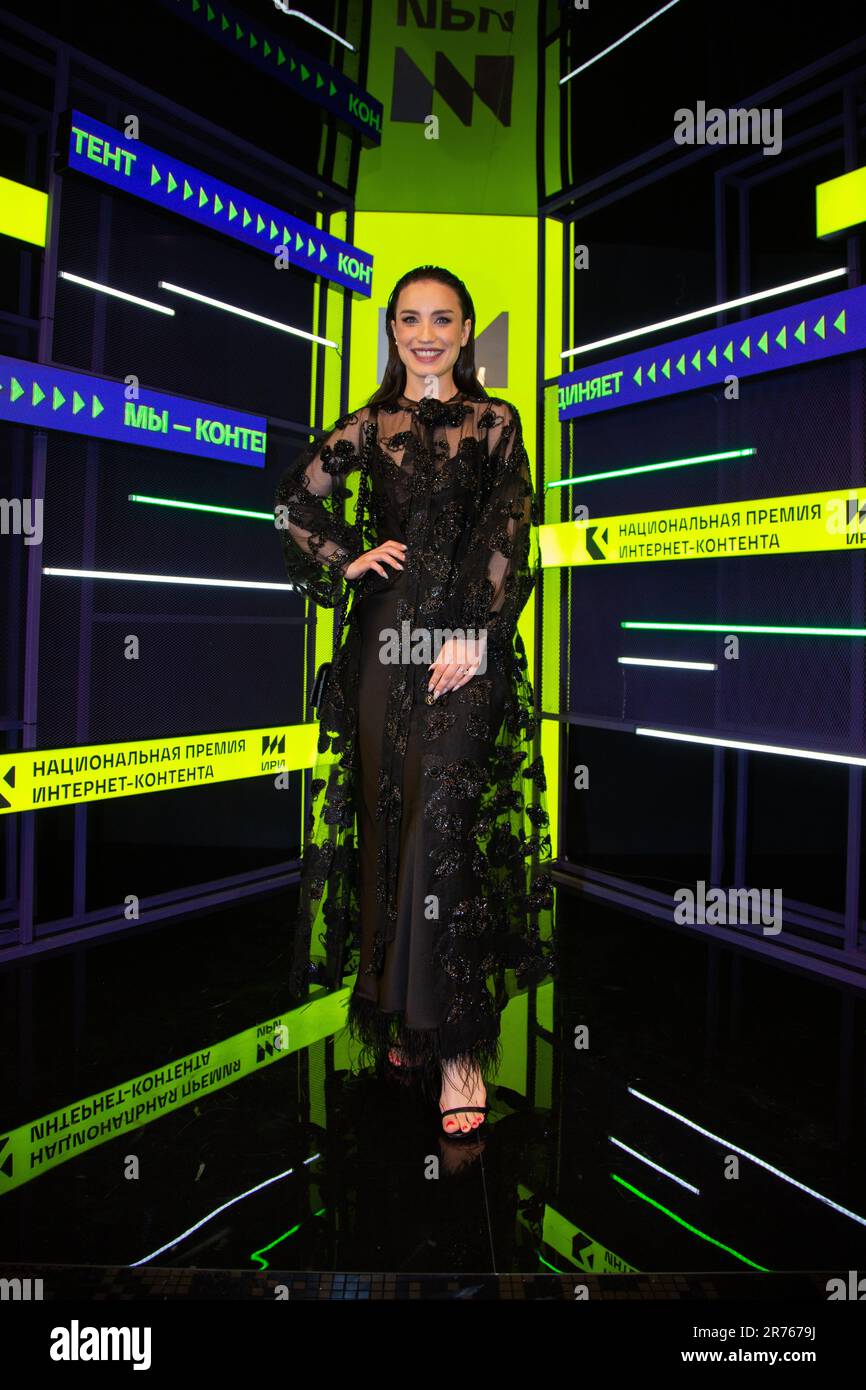 Moscow. Singer Victoria Daineko before the IRI National Internet Content Award ceremony at the ...