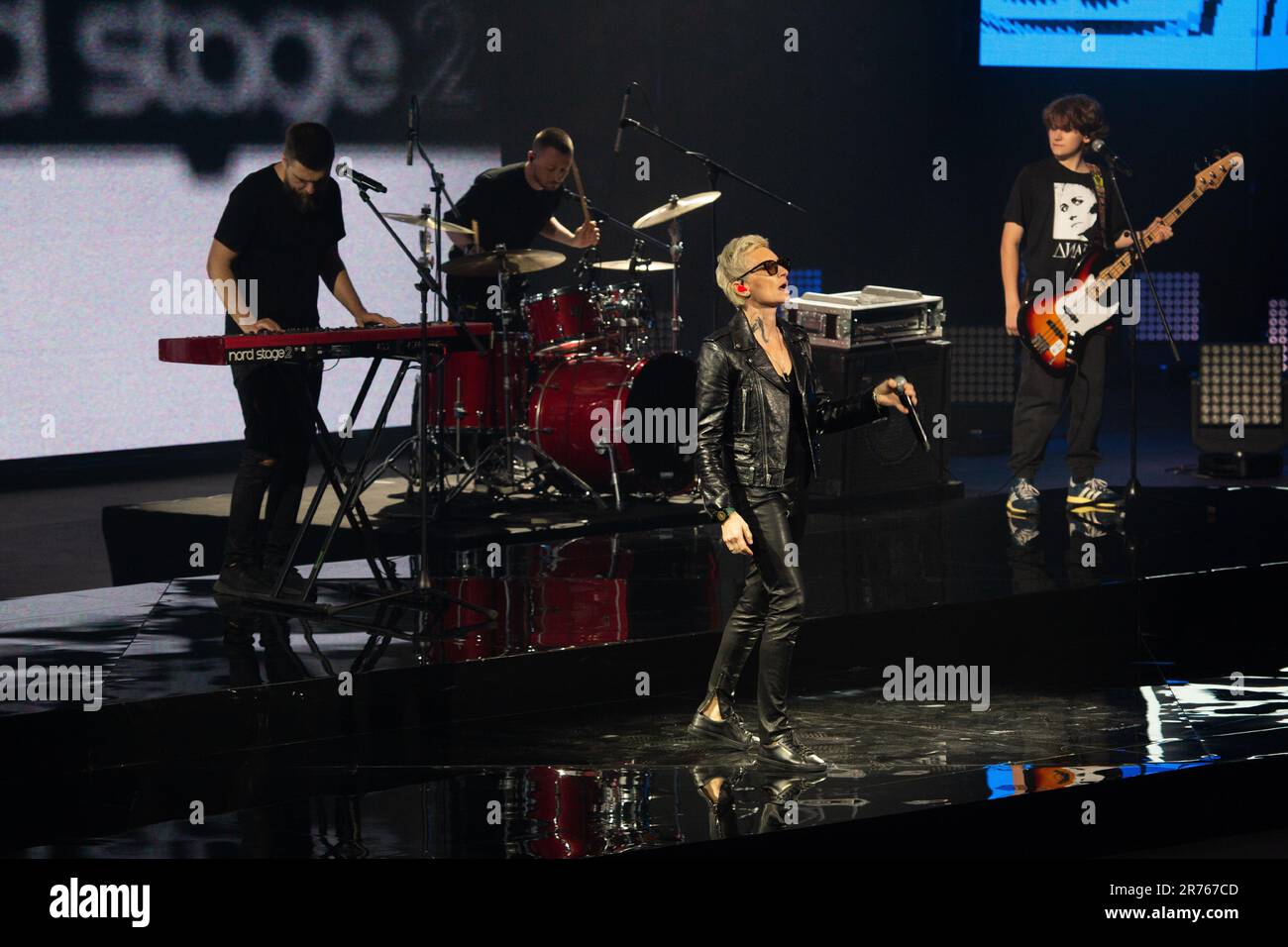 Moscow. Singer Diana Arbenina at the 2nd National Internet Content ...