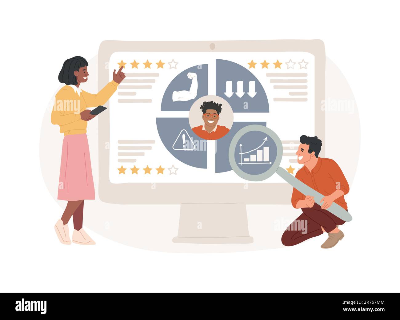 Employee assessment isolated concept vector illustration. Employee ... Employee assessment isolated concept vector illustration. Employee ...