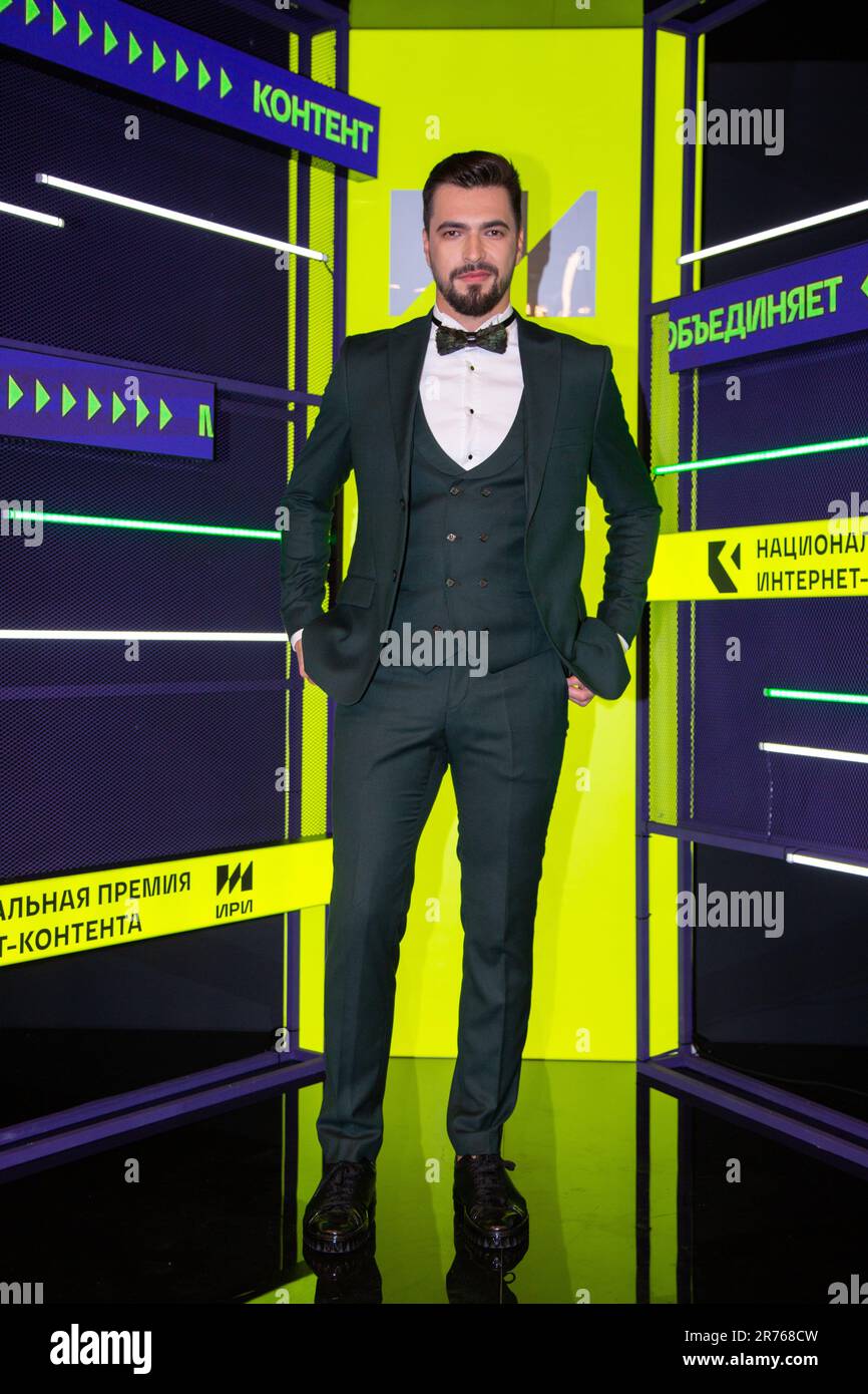 Moscow. Singer Vyacheslav Makarov before the IRI National Internet Content Award ceremony at the ...