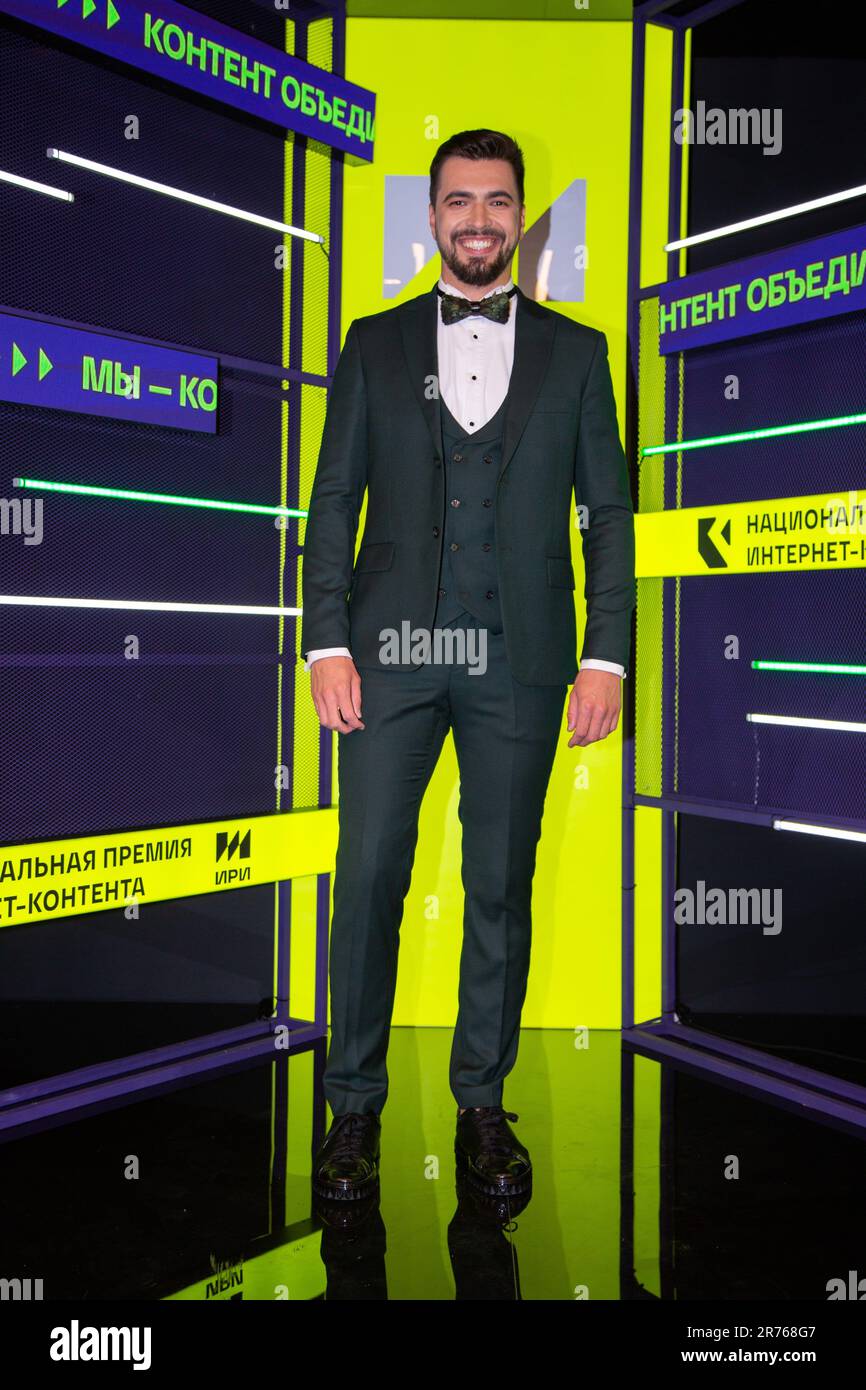 Moscow. Singer Vyacheslav Makarov before the IRI National Internet Content Award ceremony at the ...
