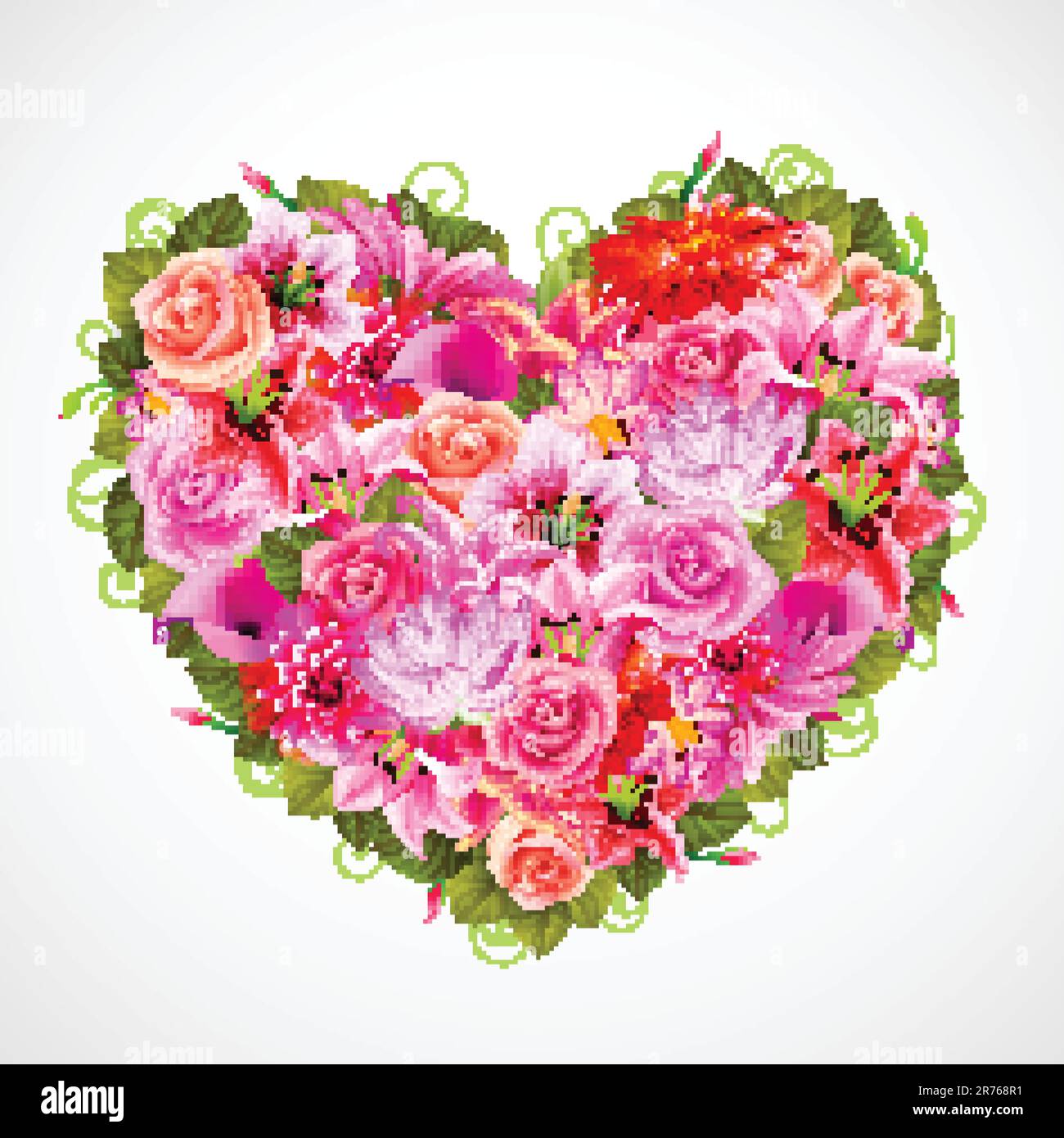 Very beautiful yellow lily Stock Vector Images - Alamy