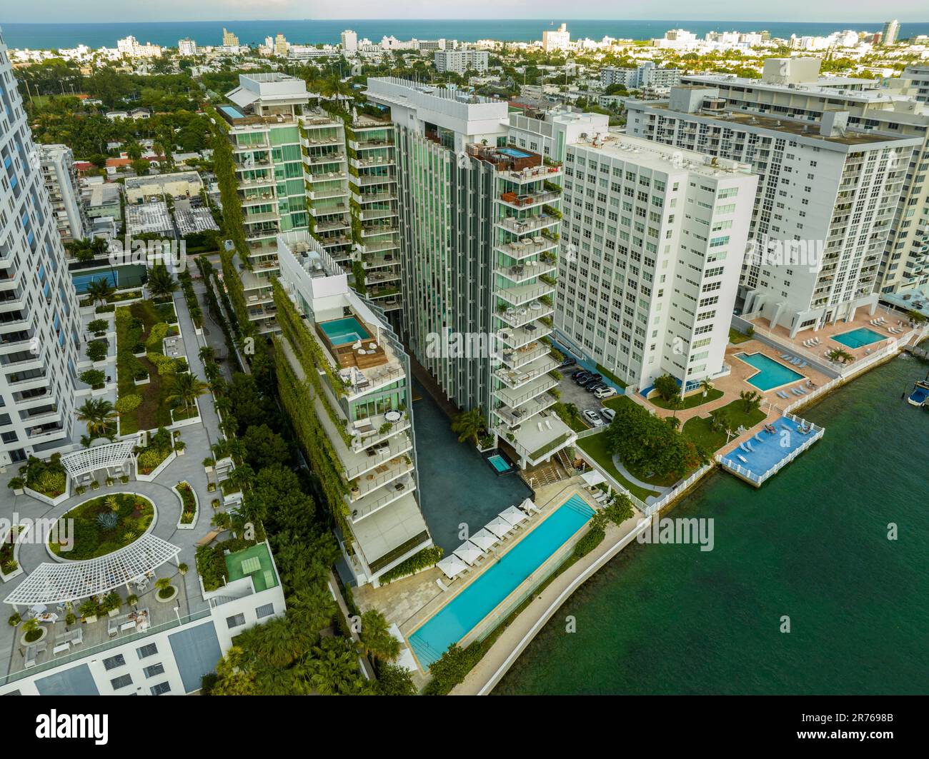 Aerial miami beach 2023 hi-res stock photography and images - Alamy