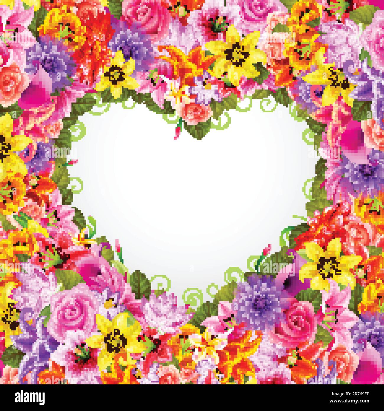 Birthday card with beautiful roses Stock Vector Images - Alamy