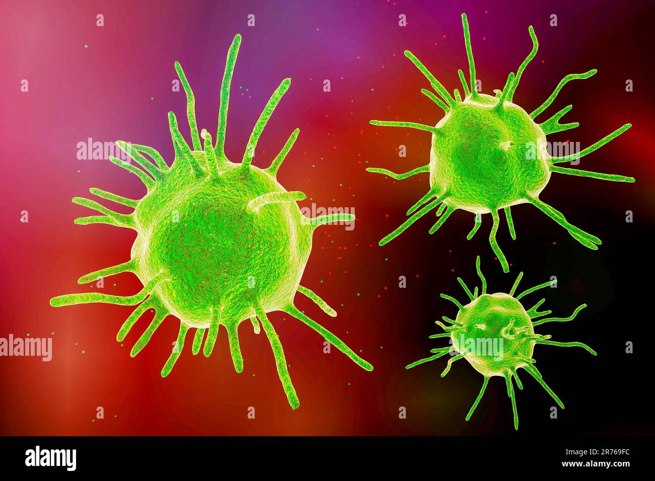 Abstract pathogenic microorganisms, computer illustration Stock Photo ...