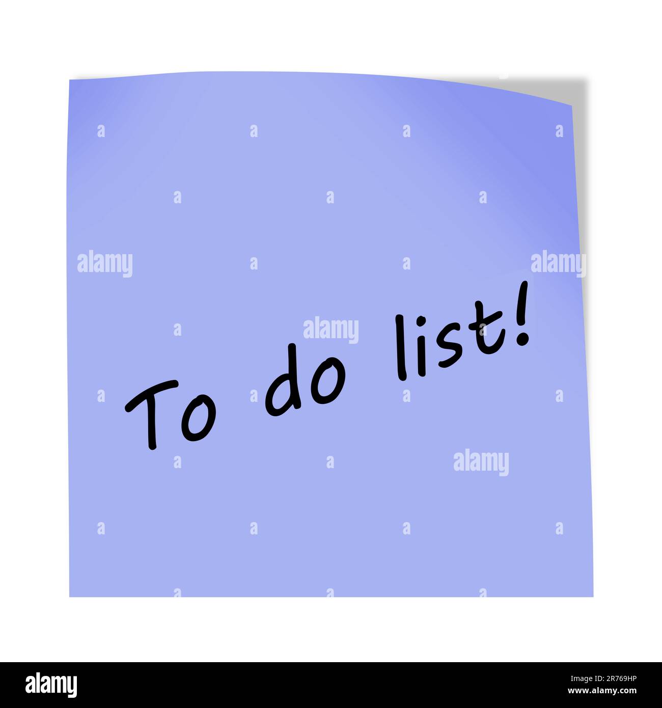 To do list 3d illustration post note reminder on white with clipping ...