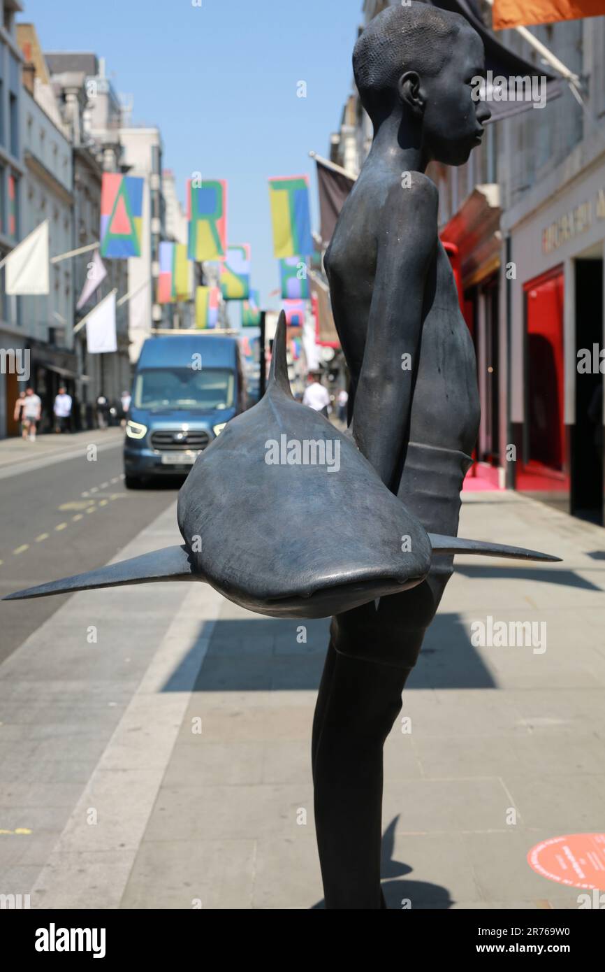 London, UK. 13 June 2023. Art in Mayfair Sculpture Trail 2023 ...