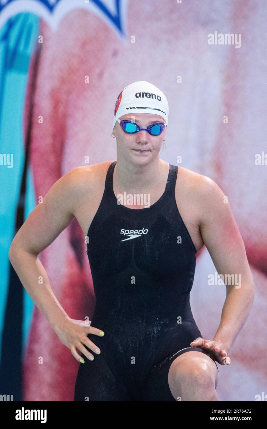 Rennes, France. 13th June, 2023. Marie Wattel competes during the ...