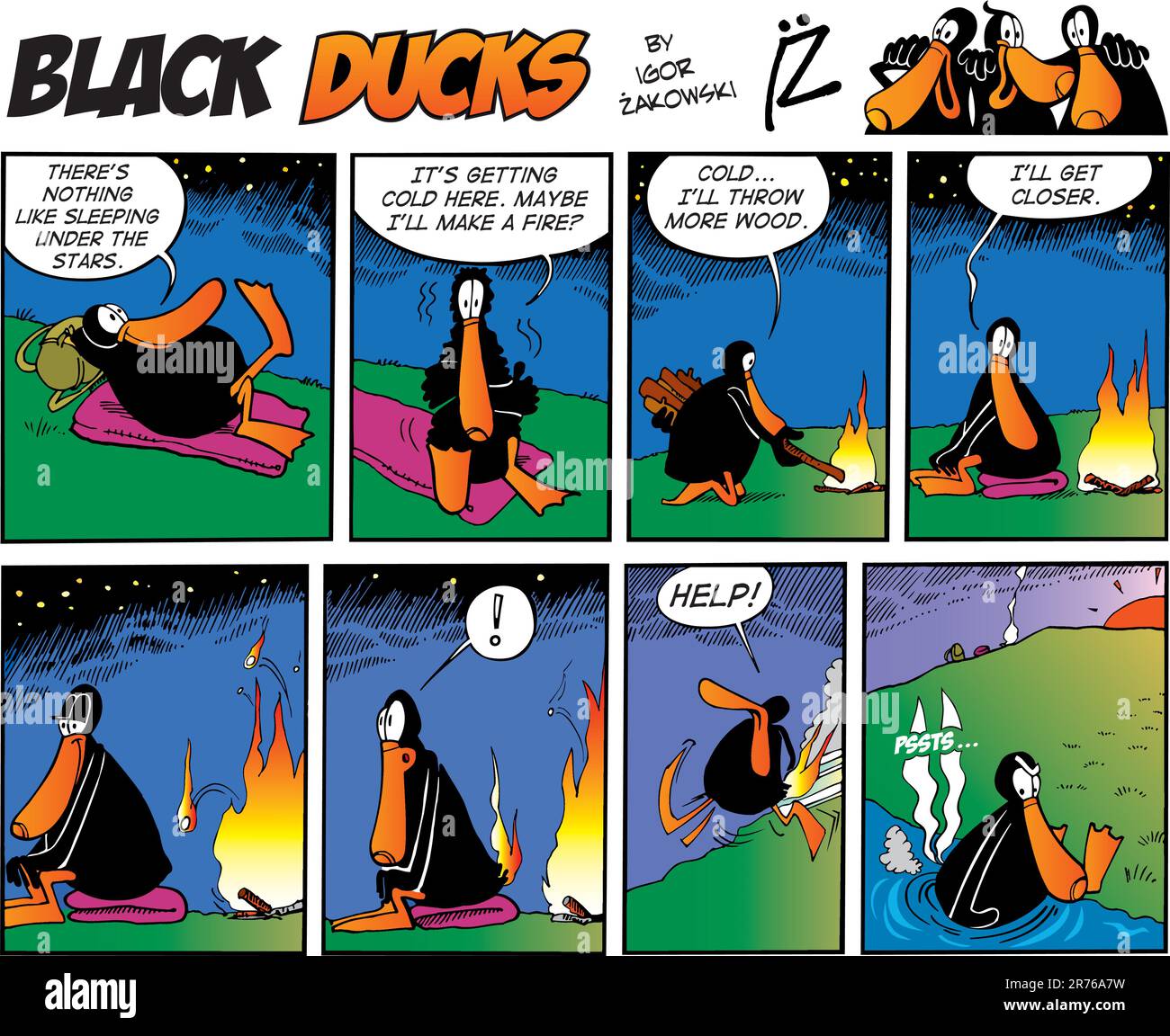 Black Ducks Comic Strip episode 17 Stock Vector Image & Art - Alamy