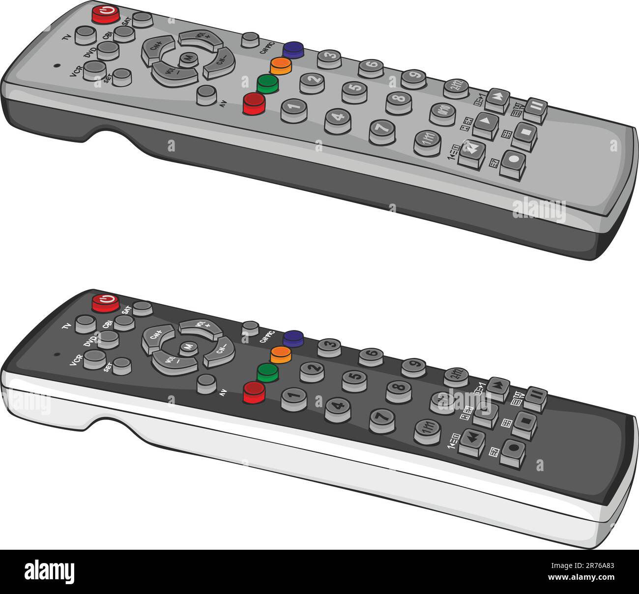 fully editable vector illustration remote control Stock Vector Image ...