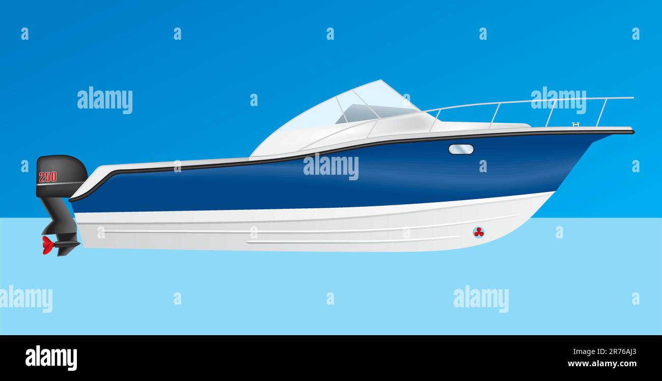 Scenic motorboat Stock Vector Images - Alamy