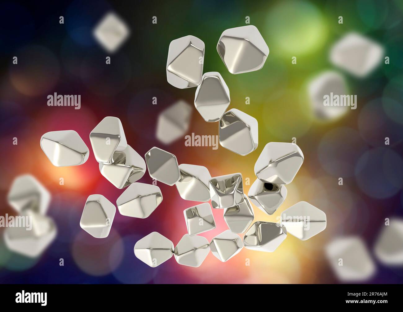 Titanium Dioxide Nanoparticles Computer Illustration Tio2 Nanoparticles Have Shape Of