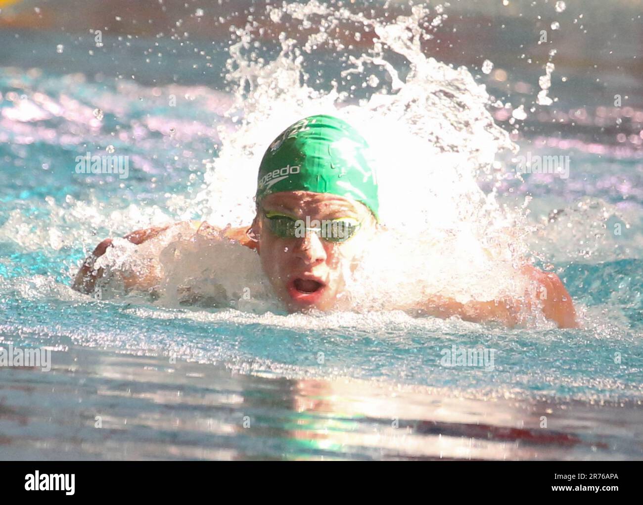 Rennes, France. 13th June, 2023. Leon Marchand of Dauphins du TOEC heat ...