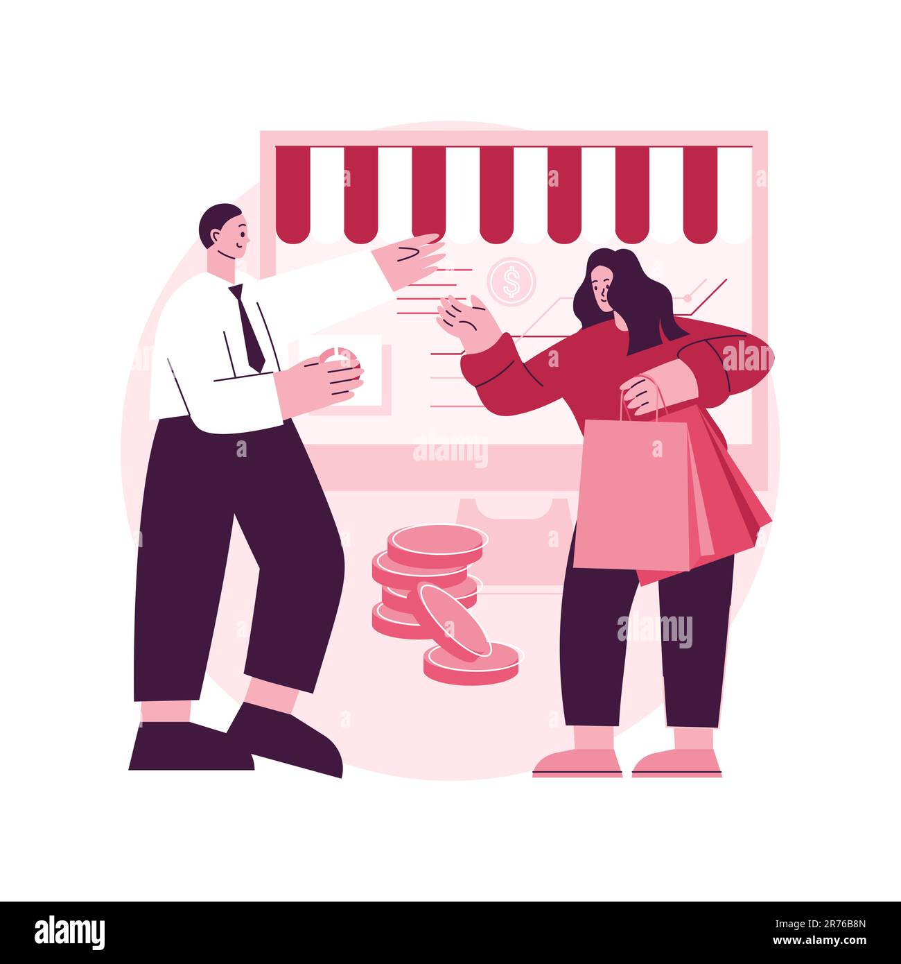 Consultative sales abstract concept vector illustration. Consultative ...