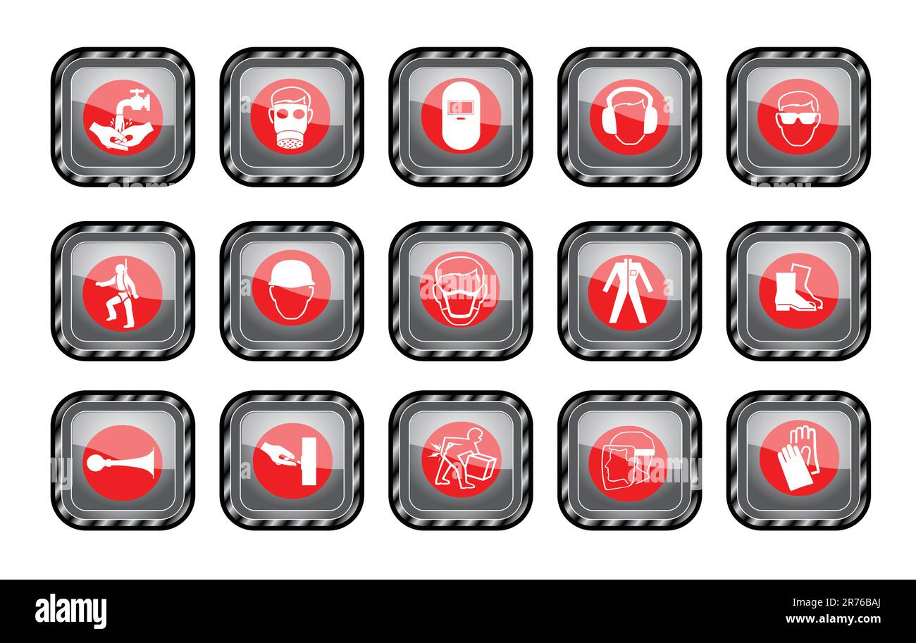 Safety sign Stock Vector Images - Alamy