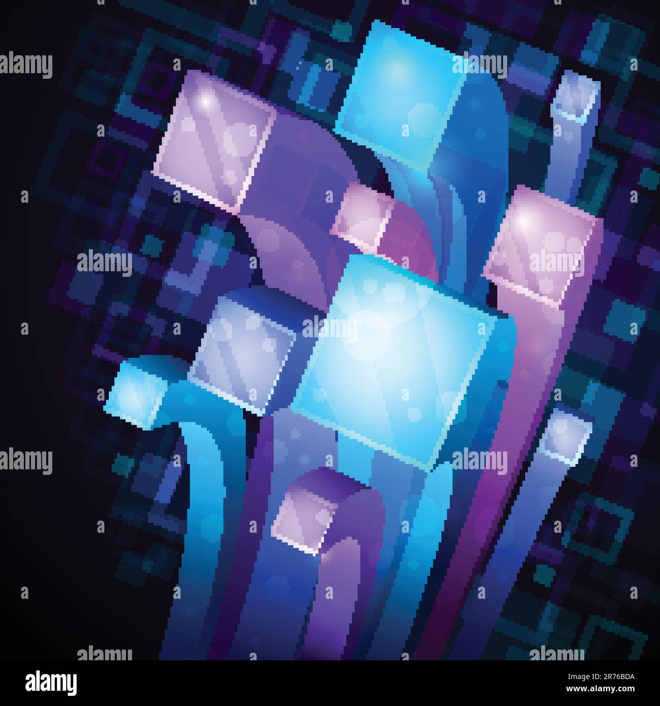 3d bright abstract background - vector illustration Stock Vector Image ...