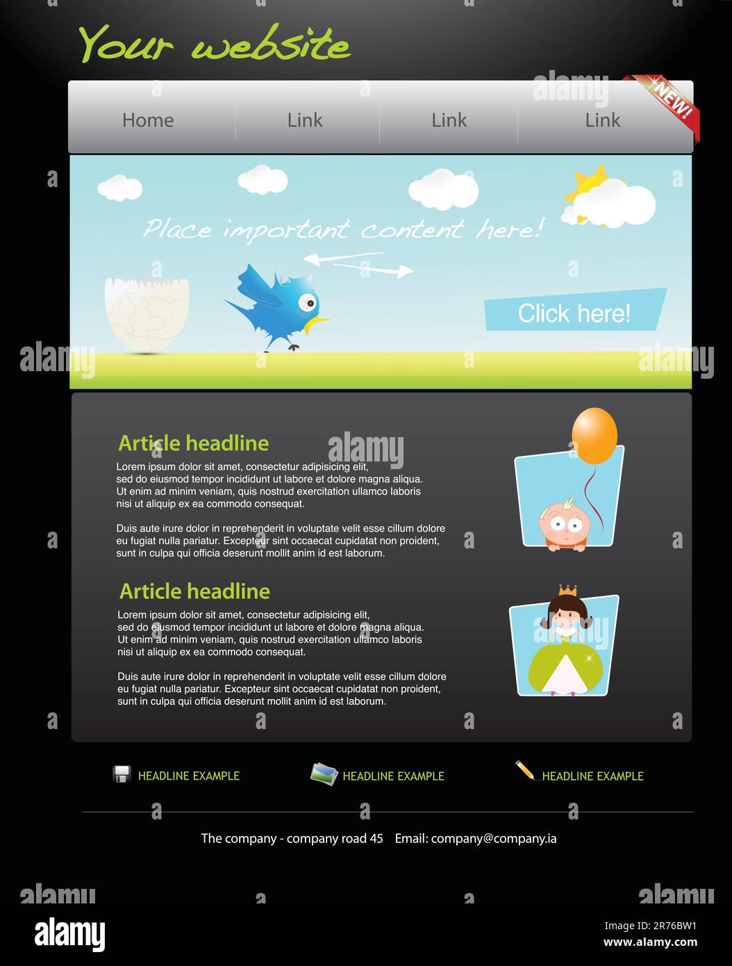 Web 2.0 template Stock Vector Image & Art - Alamy