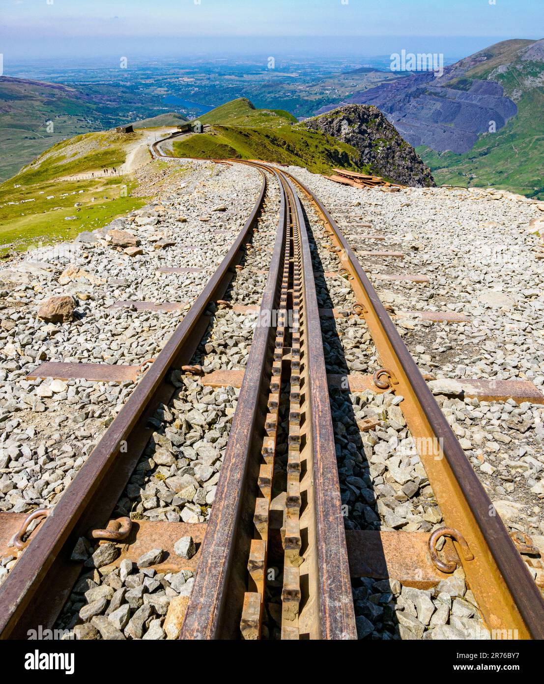Snowdon Mountain Railway a single carriage funicular railway taking ...