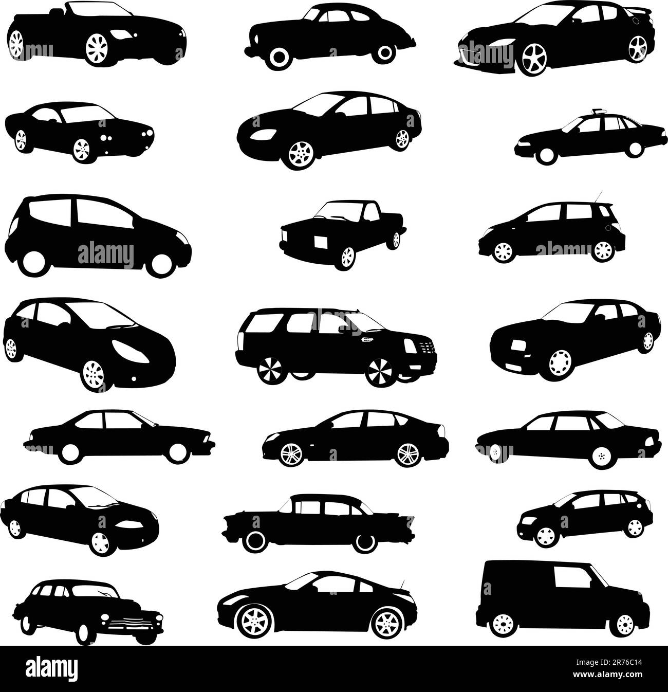 cars collection 1 - vector Stock Vector Image & Art - Alamy