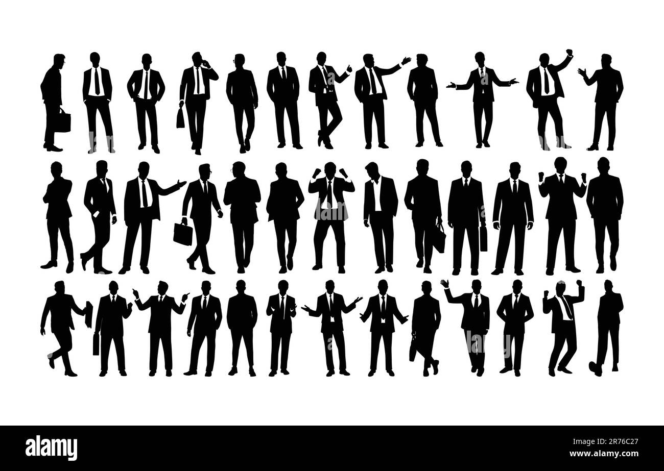 Businessman walking work talking Stock Vector Images - Alamy