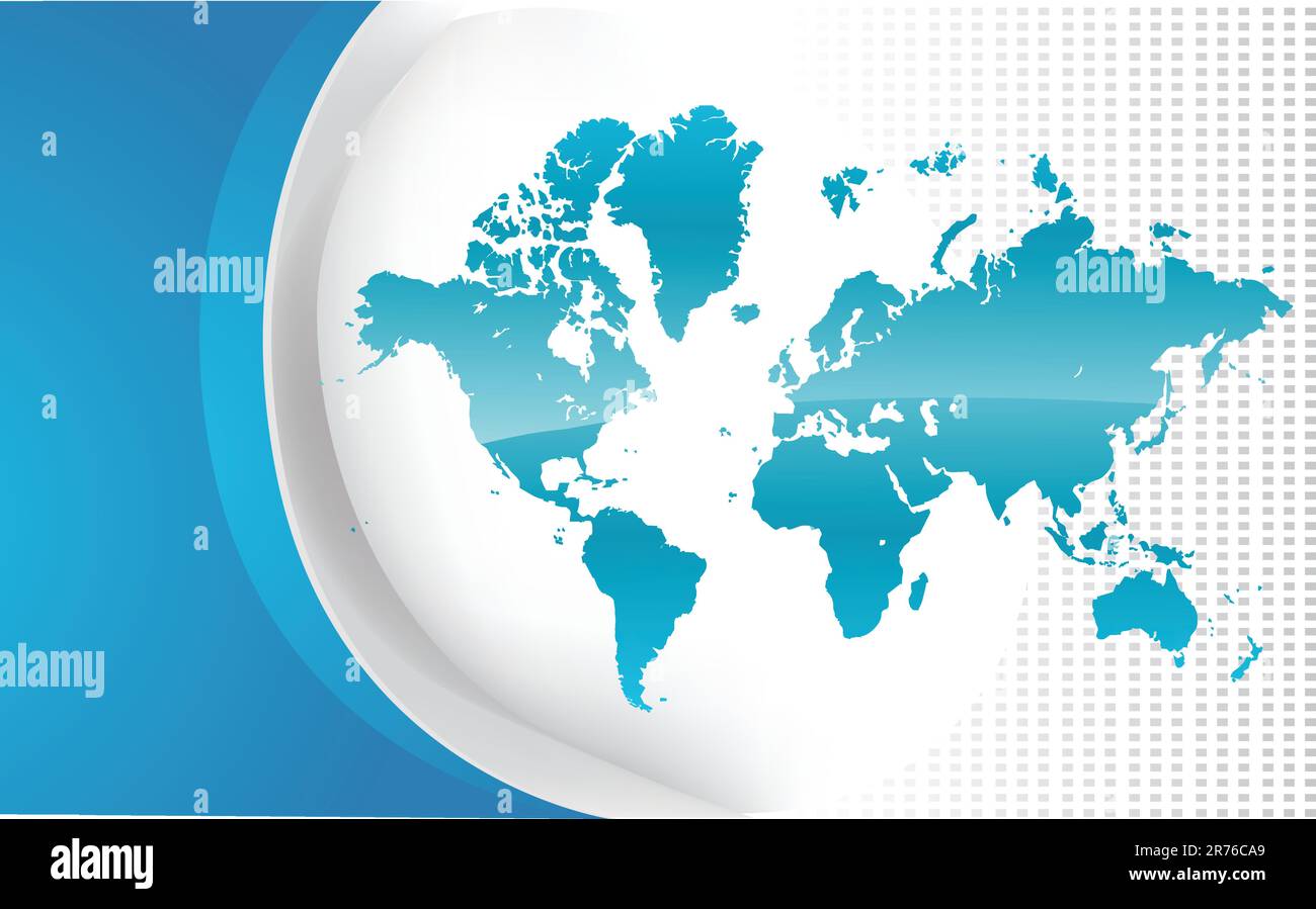 World map australia round hi-res stock photography and images - Alamy