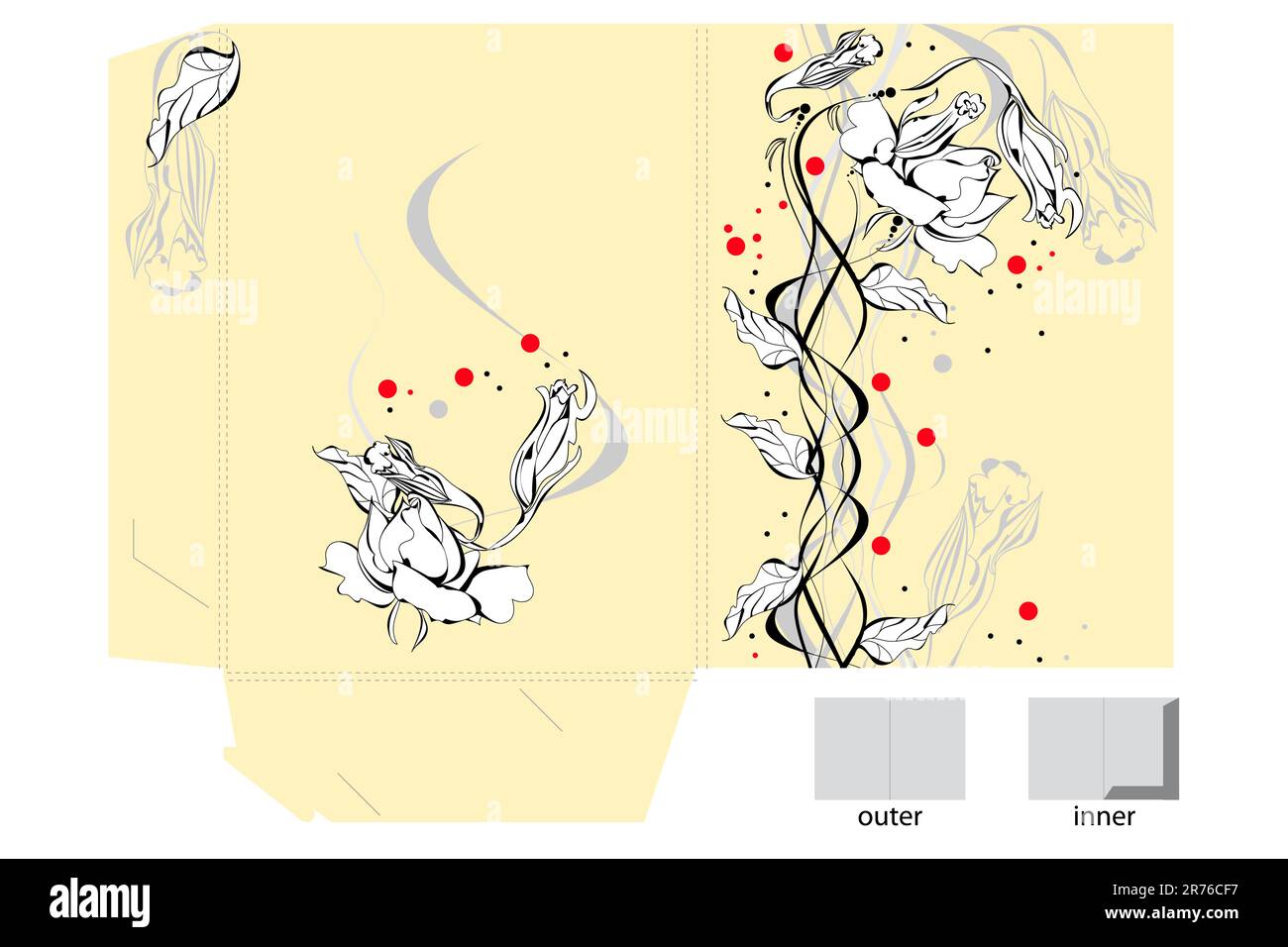 Template for gift bag Stock Vector Image & Art - Alamy
