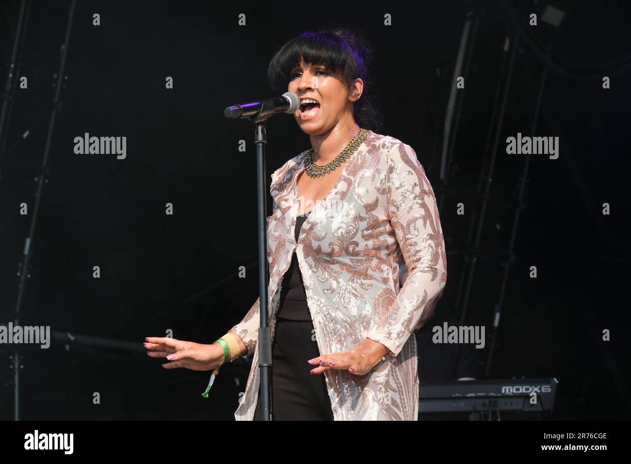 Romina Johnson of Odyssey performing at the Cambridge Club Festival ...