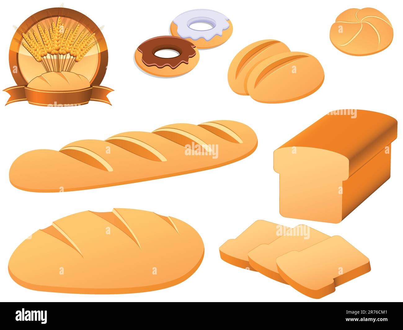 Pastries bakery Stock Vector Images - Alamy