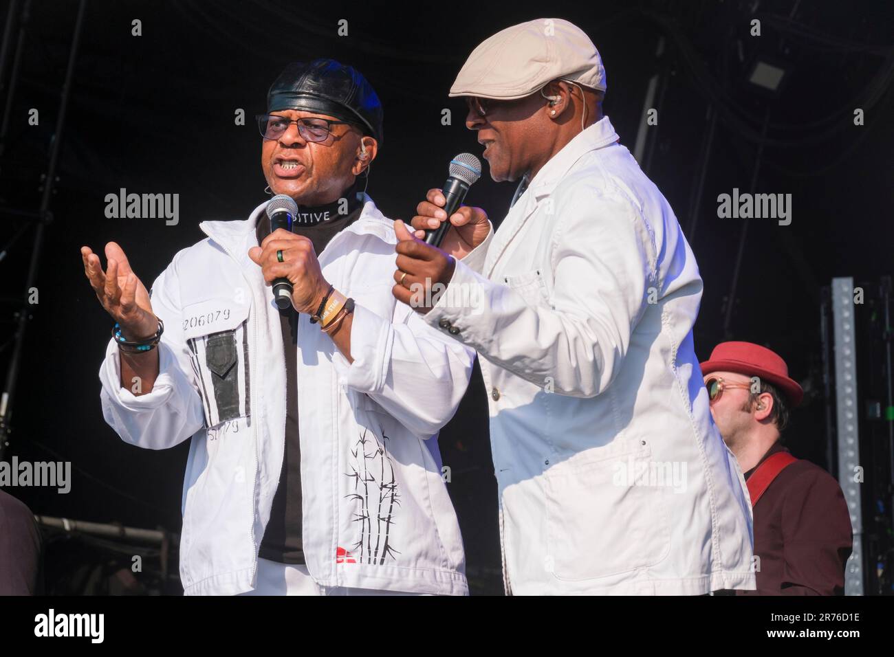 Dave Smith and Chris Amoo of The Real Thing performing at the Cambridge ...