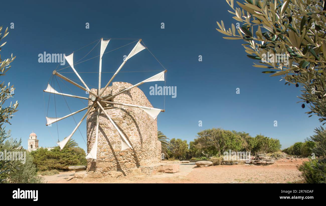 Windmills on crete hi-res stock photography and images - Alamy