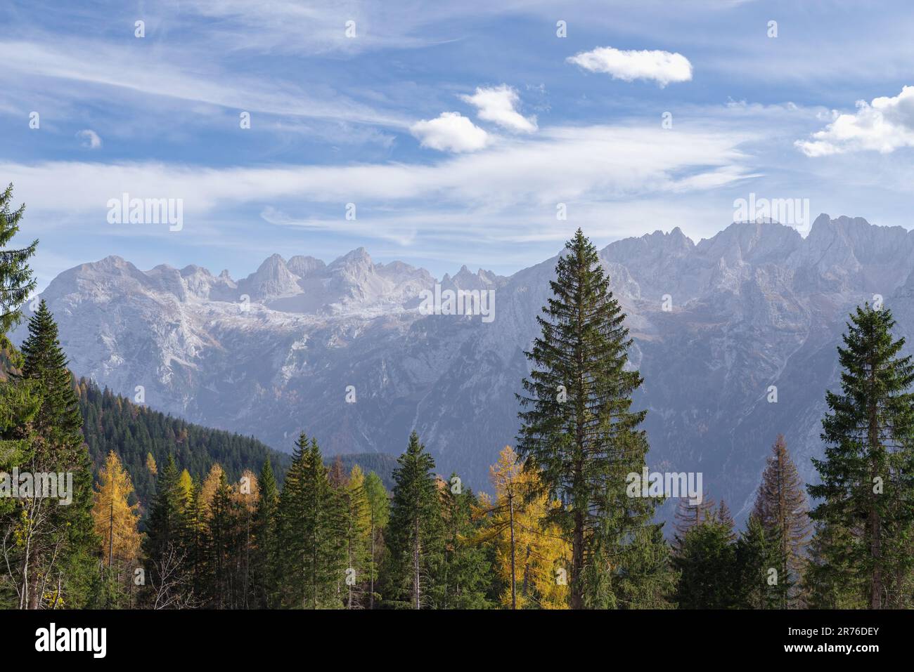 Dolomites, northern Italy. The mountain range of the Natural Park of ...