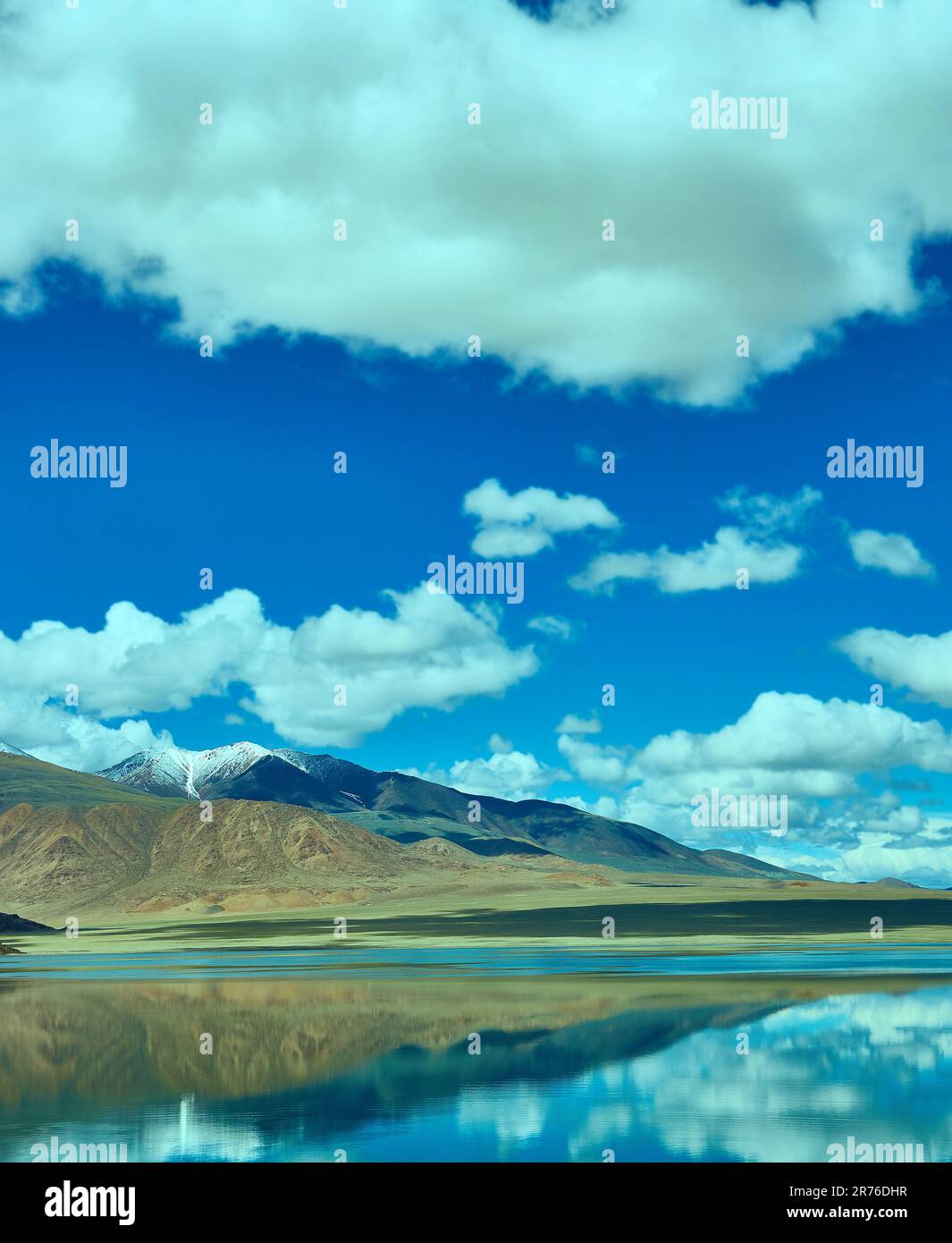 Mongolia. mountain lake Tolbo Tuur, Bright sunny day Stock Photo - Alamy