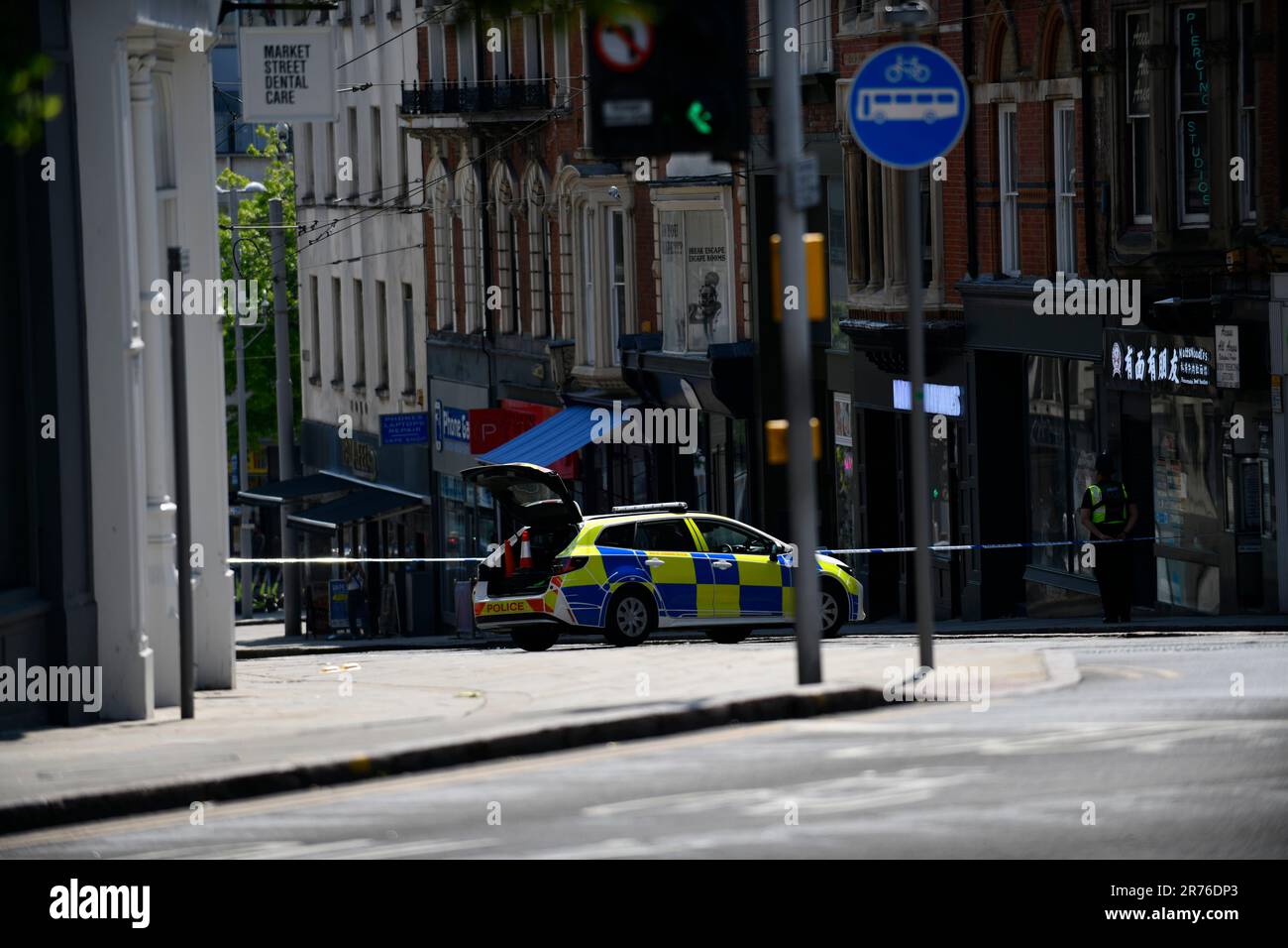 A police Corden is in place. Nottingham van attack: Three people dead ...