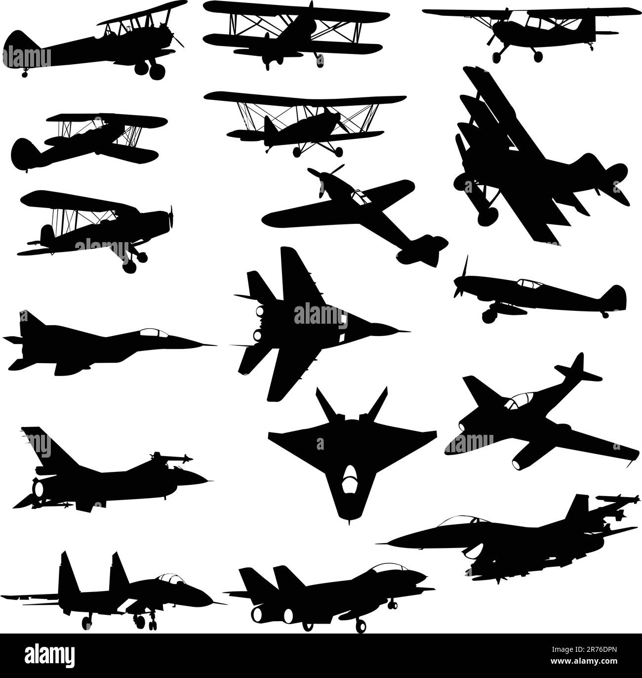 military airplanes - vector Stock Vector Image & Art - Alamy