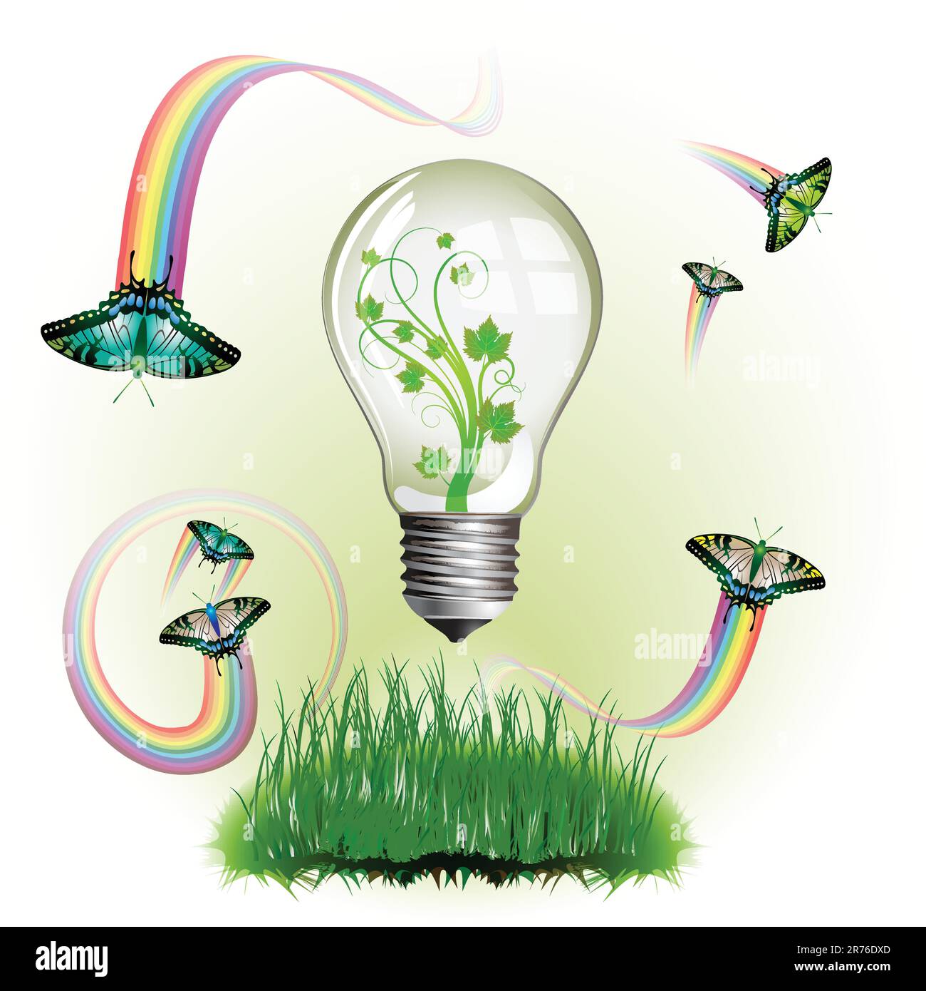 Light bulb for eco environmental concept Stock Vector Image & Art - Alamy