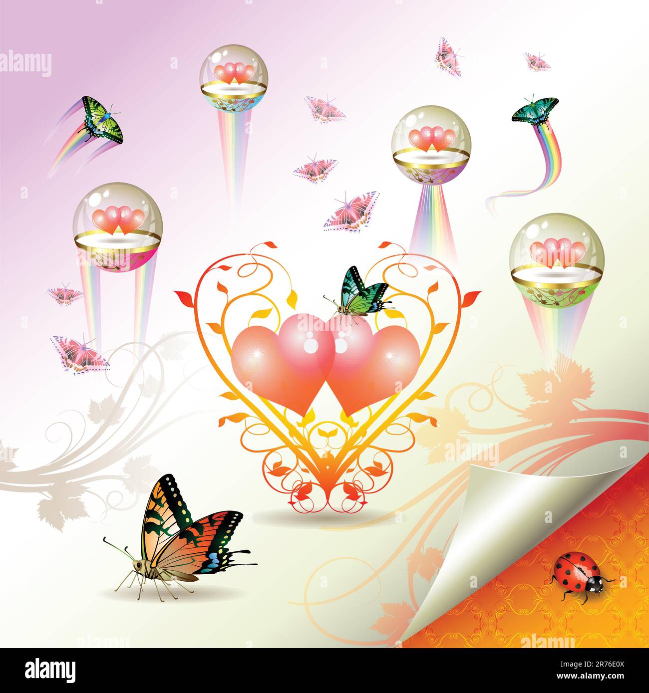 Daytime butterflies Stock Vector Images - Alamy