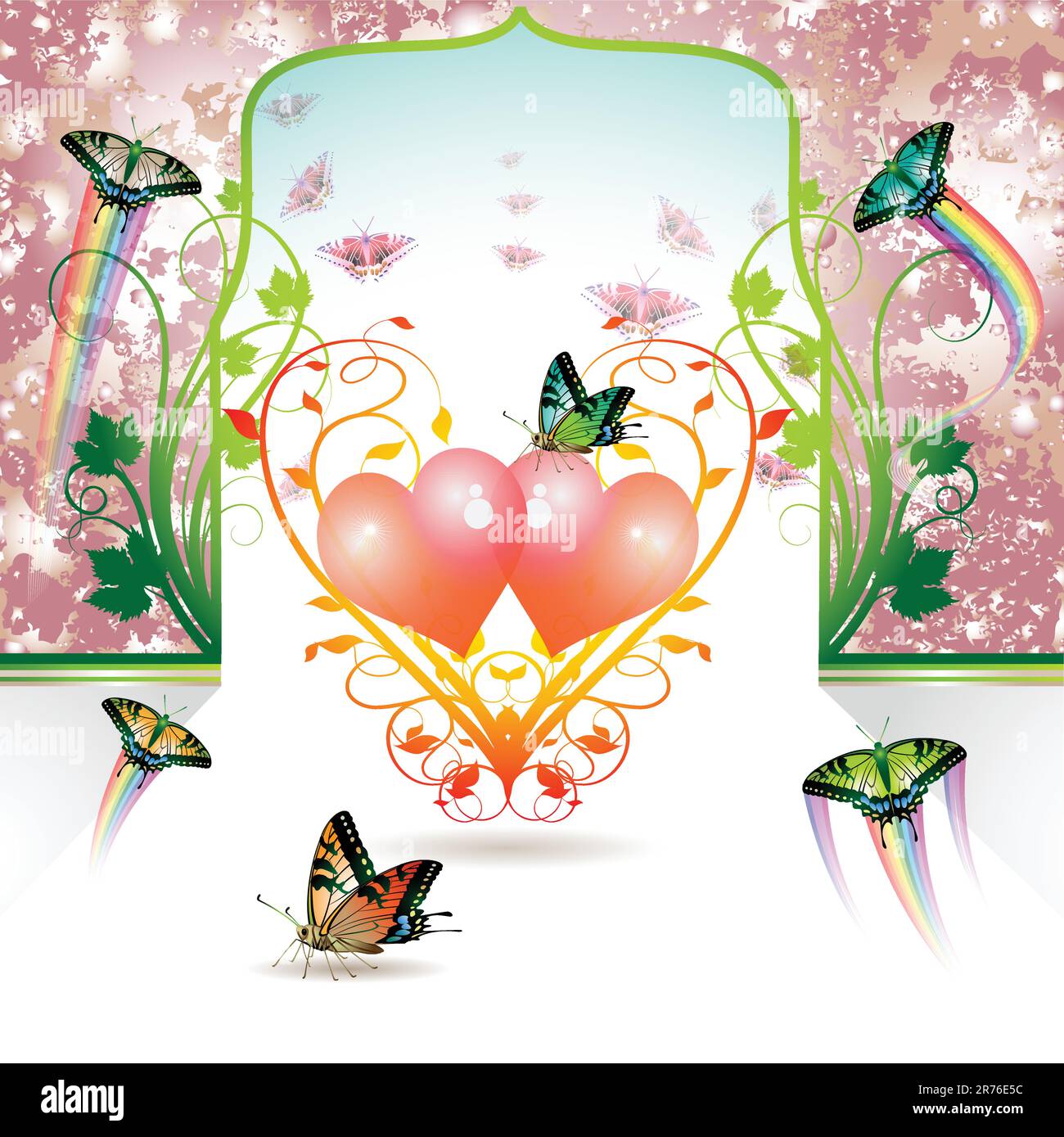 Love of butterflies Stock Vector Images - Alamy