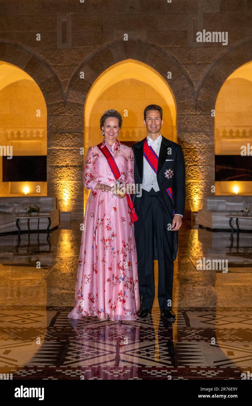 Amman, Jordan. 01st June, 2023. Alois, Hereditary Prince and Regent of Liechtenstein and Duchess ...