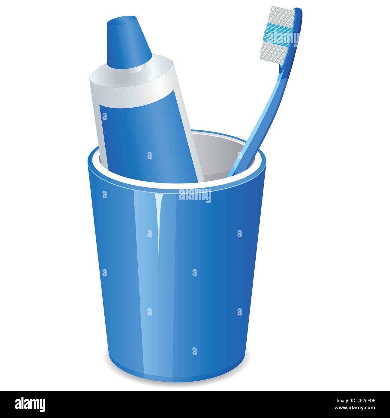 Brushing teeth Stock Vector Images - Alamy