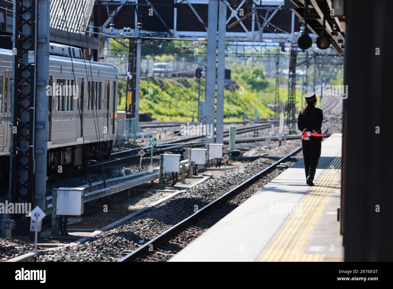 Shimo-Imaichi, Japan -May 2 2023: Stream Locomotive Taiju (SL) Stops at ...