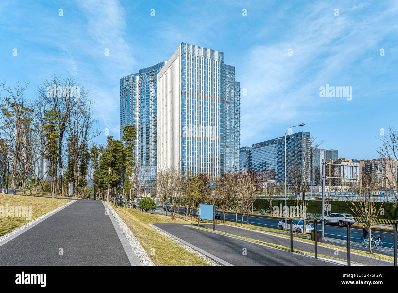 It's a sunny day in Chengdu Financial City Stock Photo - Alamy