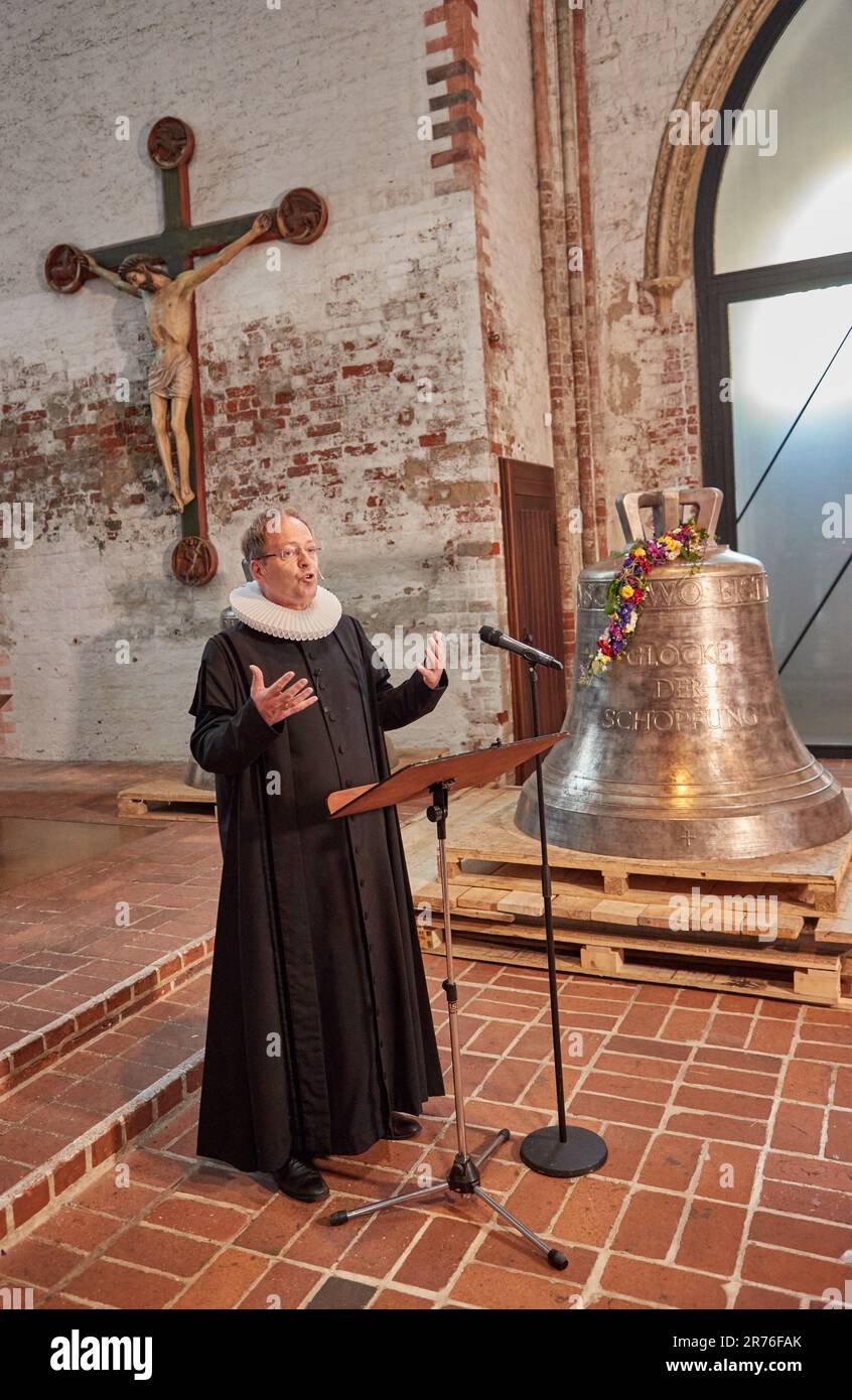 13 June 2023, Schleswig-Holstein, Lübeck: Robert Pfeifer, pastor, says ...